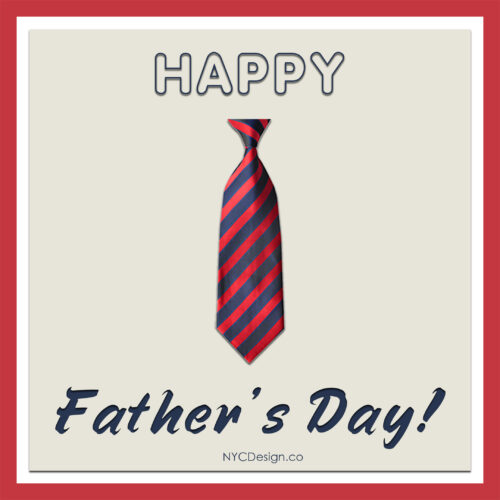 Father’s Day Card – Printable, Free – Red, Navy Blue Striped Tie ...